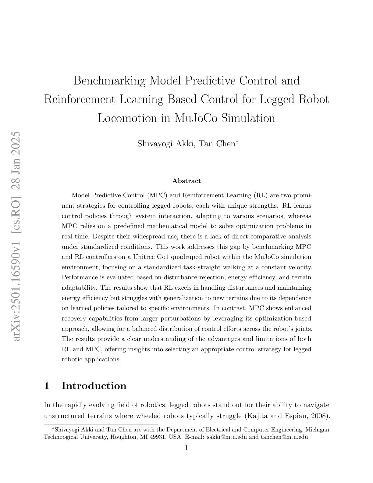Benchmarking Model Predictive Control and Reinforcement Learning Based ...