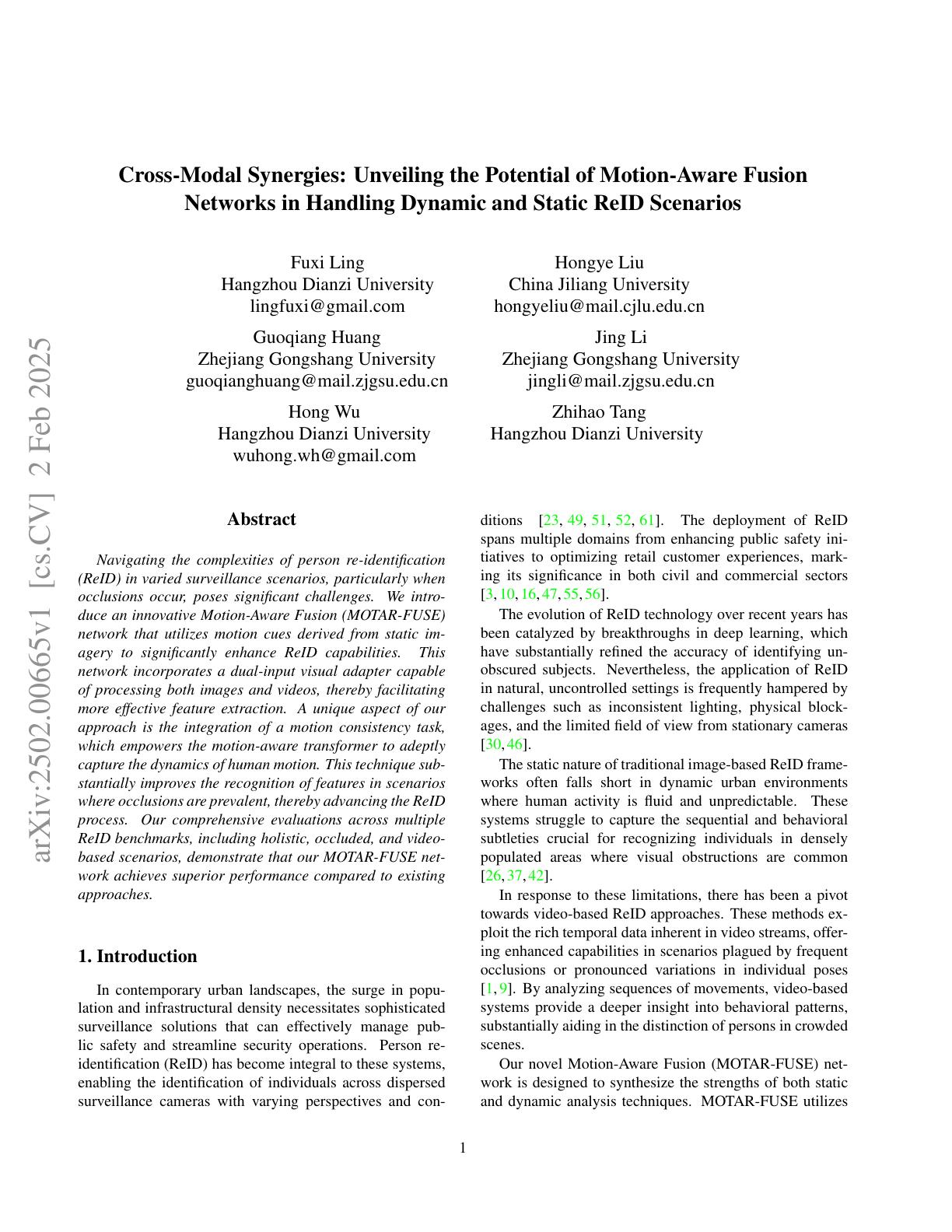 Cross-Modal Synergies: Unveiling the Potential of Motion-Aware Fusion ...