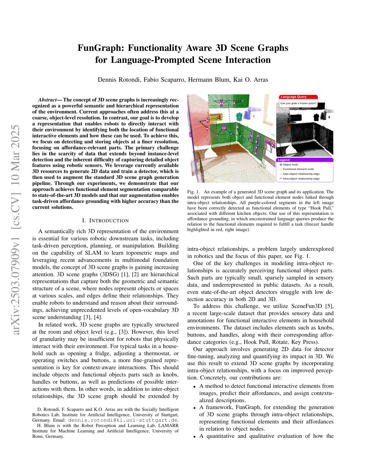 FunGraph: Functionality Aware 3D Scene Graphs for Language-Prompted ...