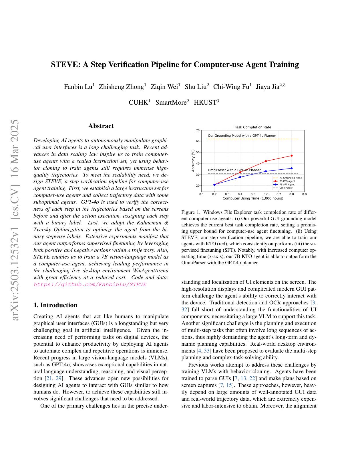 STEVE: AStep Verification Pipeline for Computer-use Agent Training