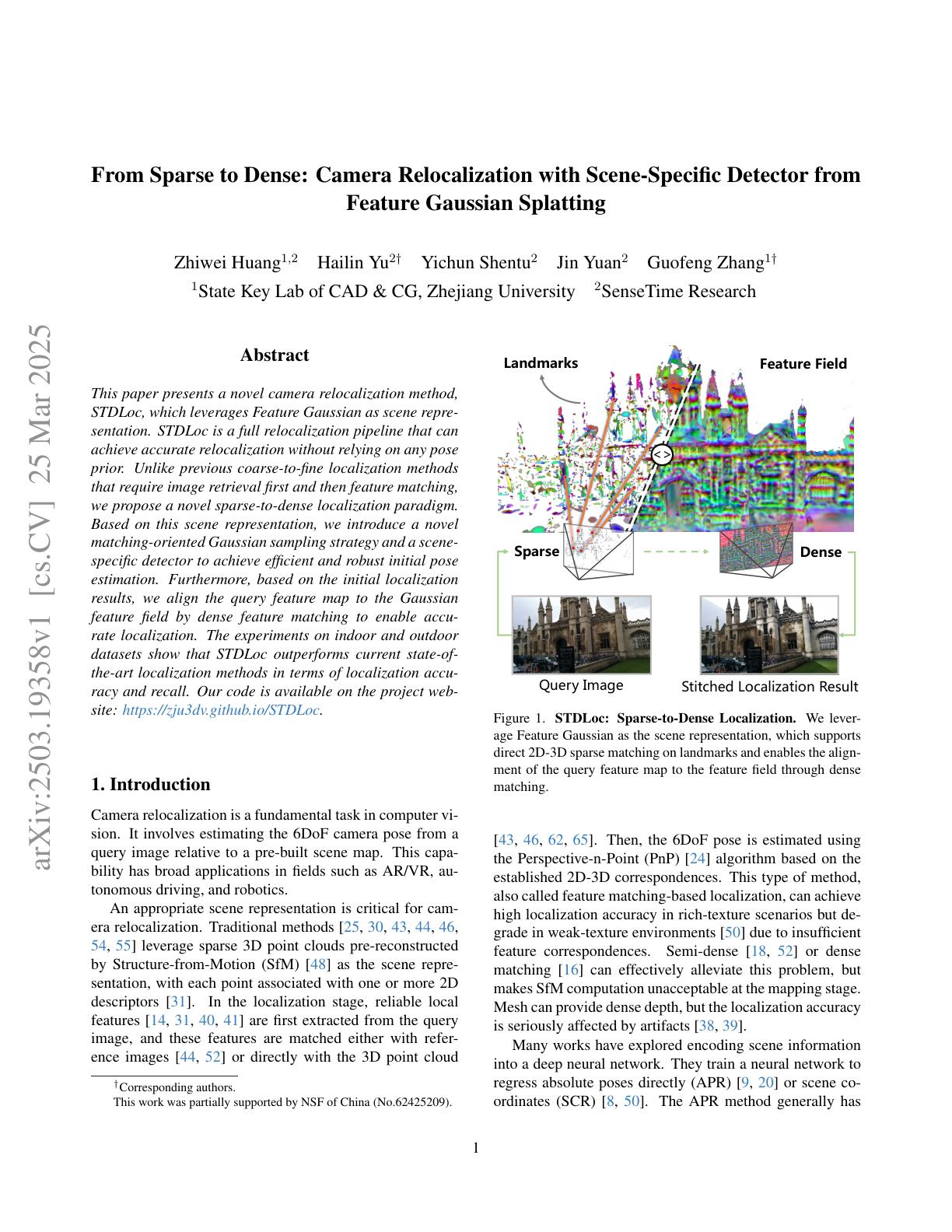 From Sparse to Dense: Camera Relocalization with Scene-Specific ...