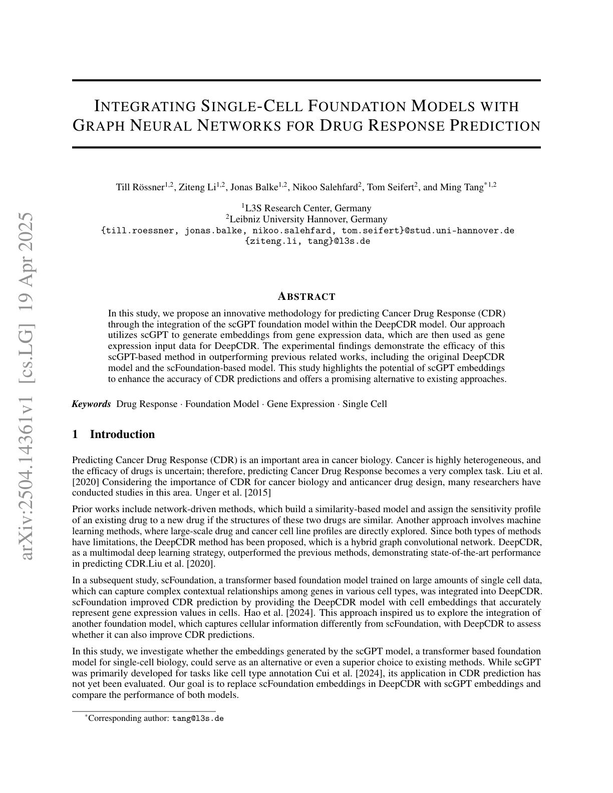 Integrating Single-Cell Foundation Models with Graph Neural Networks ...