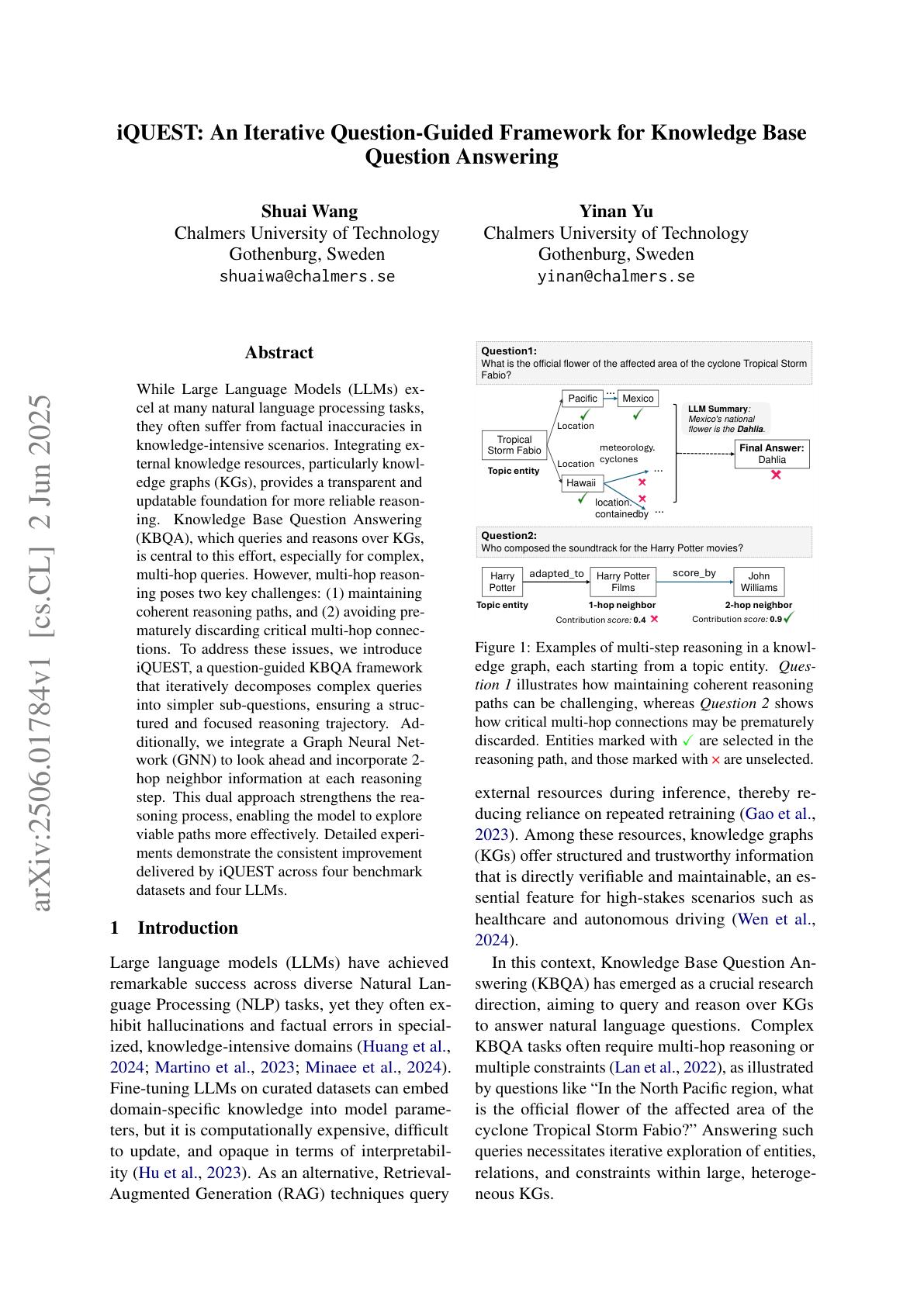 iQUEST: An Iterative Question-Guided Framework for Knowledge Base ...