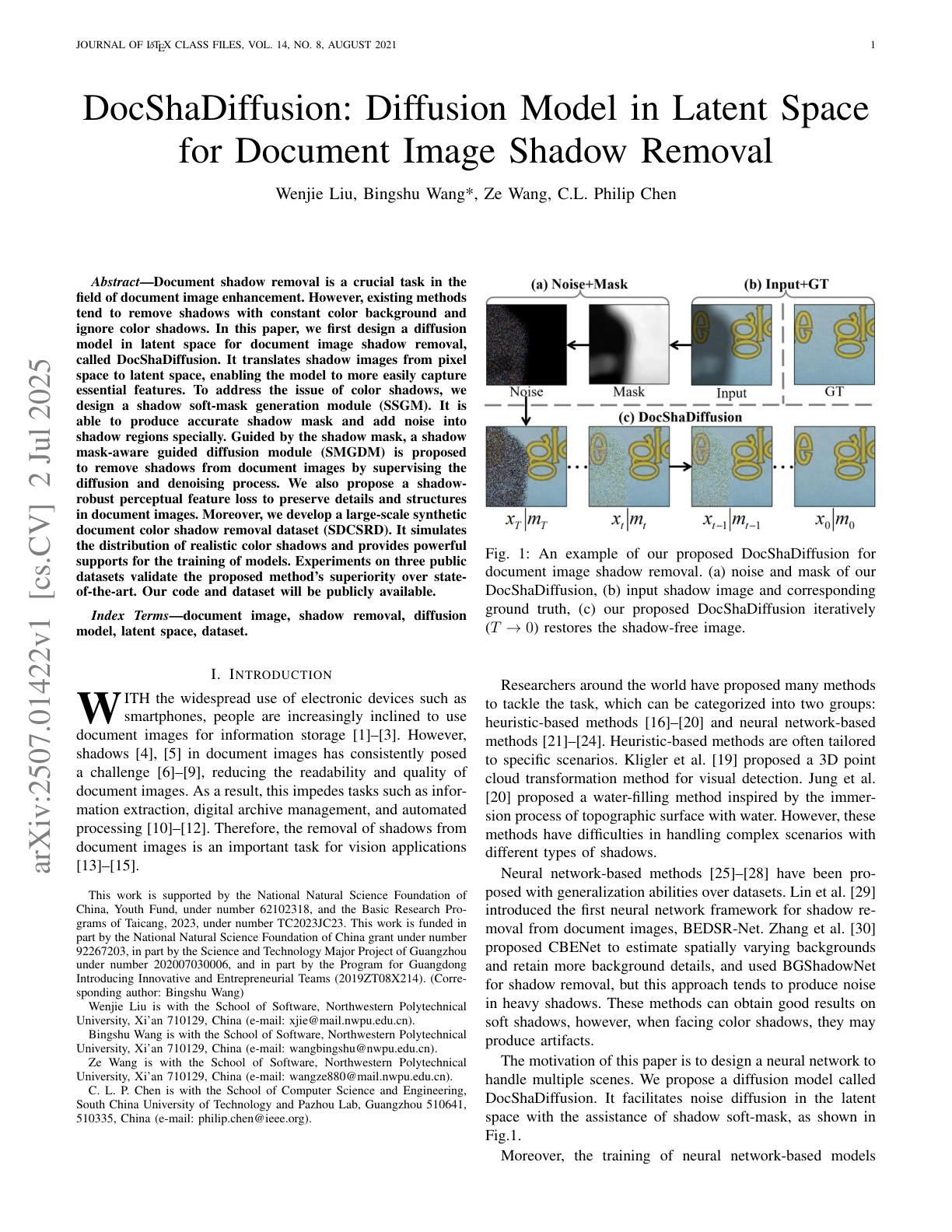 DocShaDiffusion: Diffusion Model in Latent Space for Document Image ...