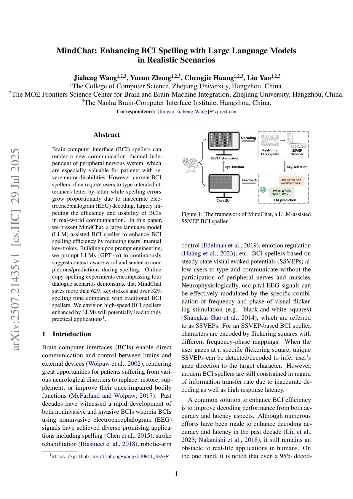 MindChat: Enhancing BCI Spelling with Large Language Models in ...