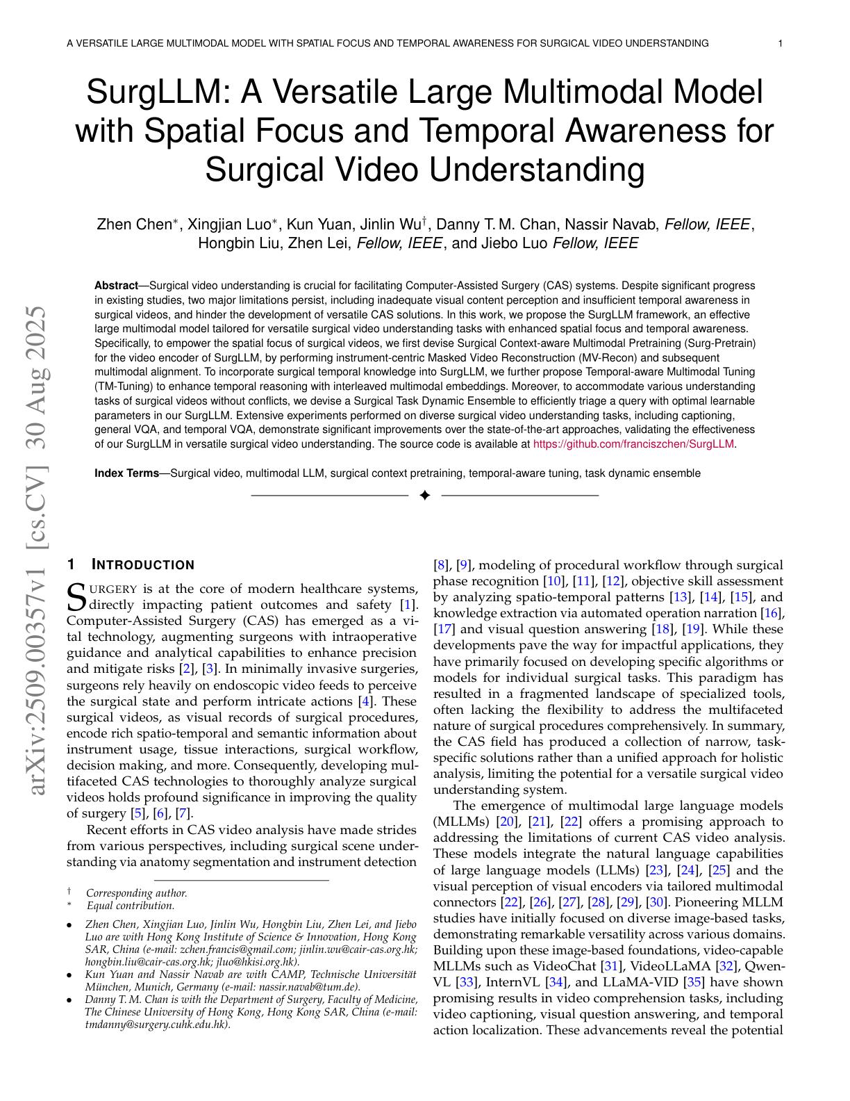 SurgLLM: A Versatile Large Multimodal Model with Spatial Focus and ...