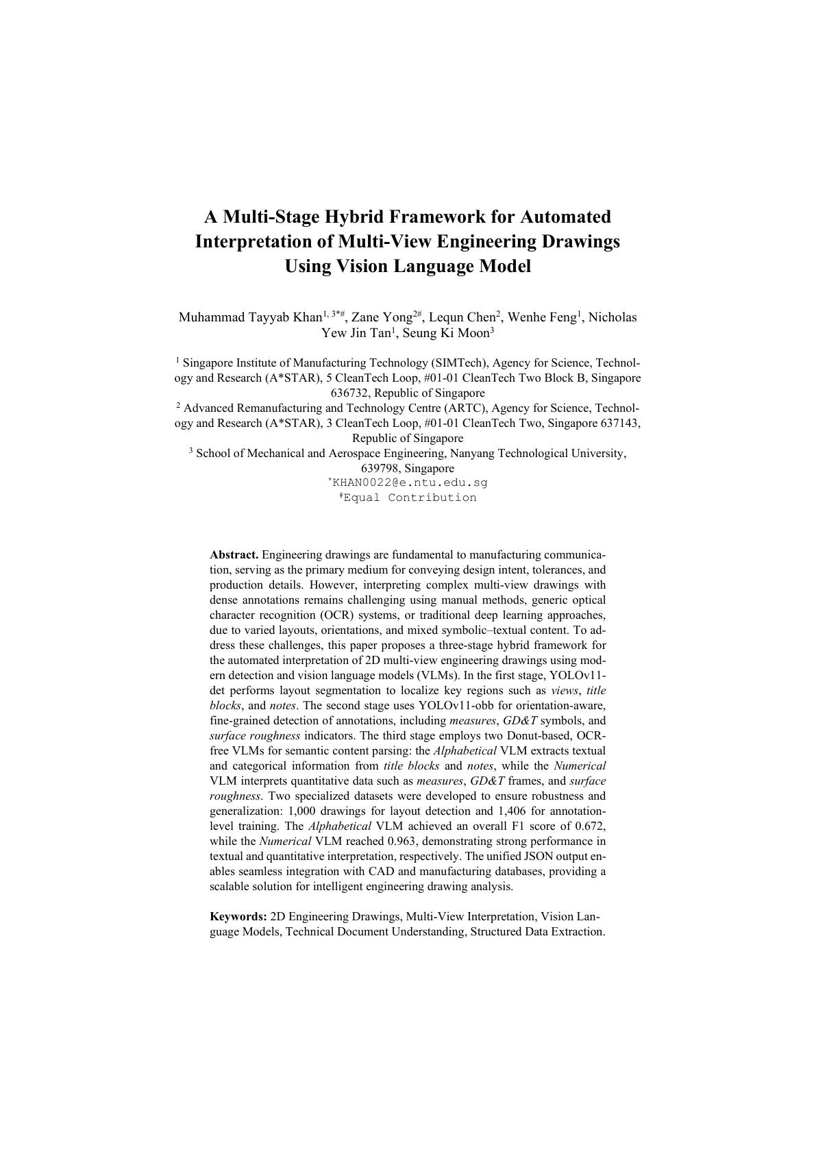 A Multi-Stage Hybrid Framework for Automated Interpretation of Multi ...