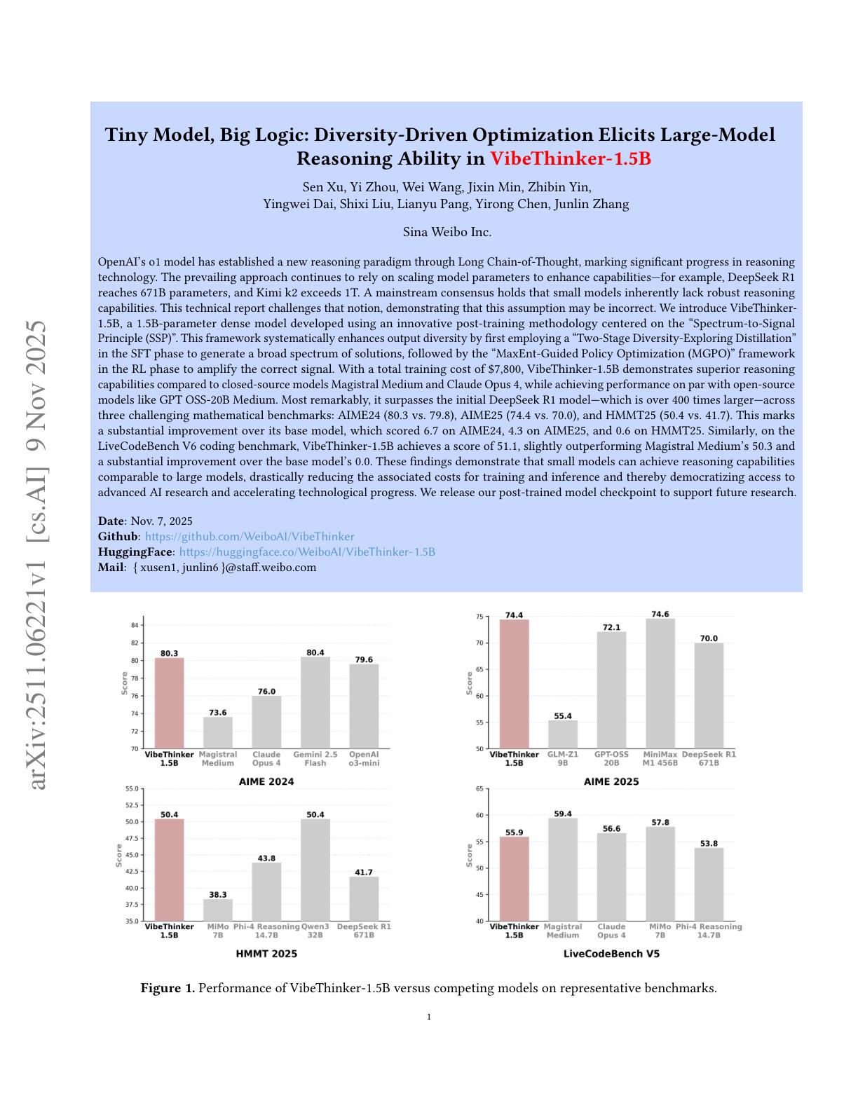 Tiny Model, Big Logic: Diversity-Driven Optimization Elicits Large-Model Reasoning Ability in ...