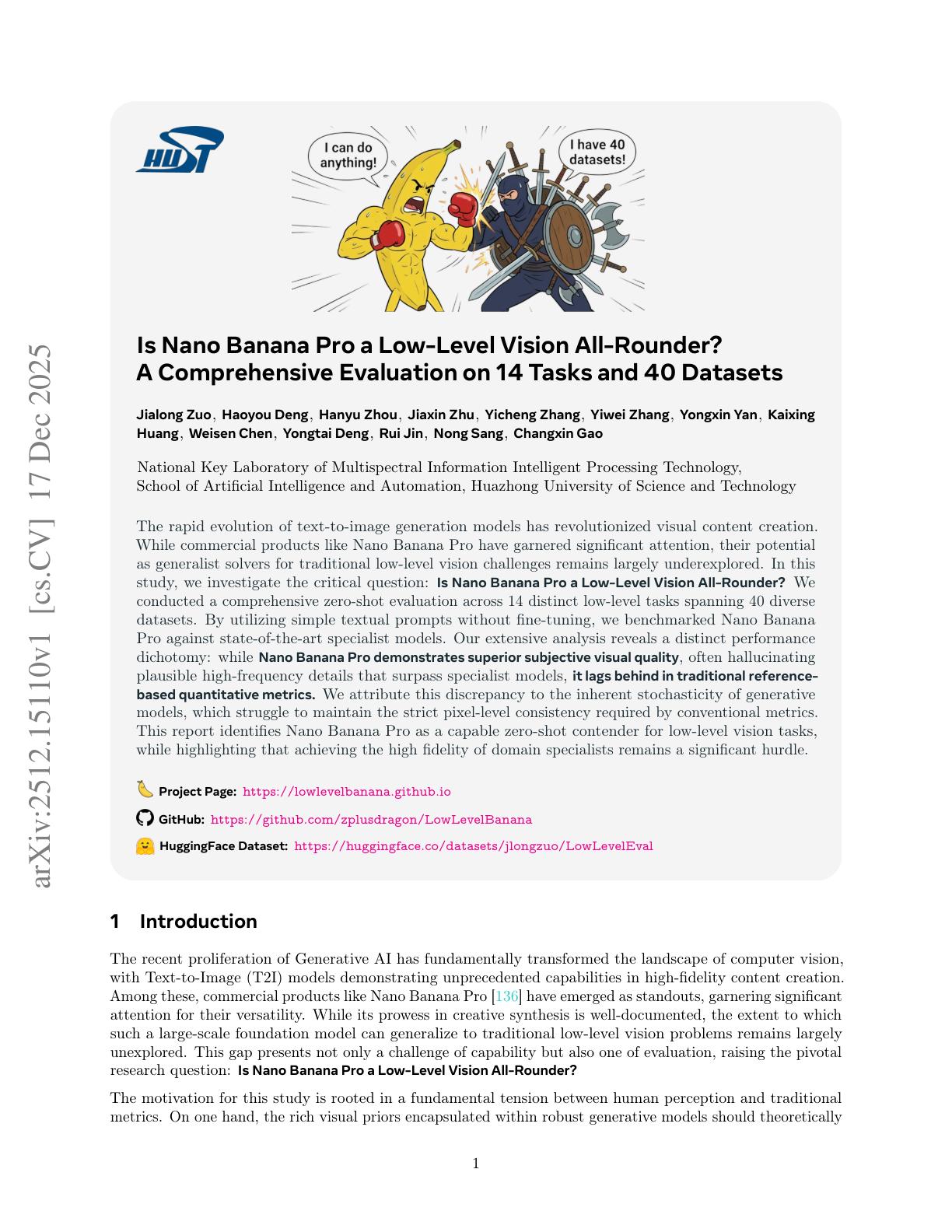 Is Nano Banana Pro a Low-Level Vision All-Rounder? A Comprehensive ...
