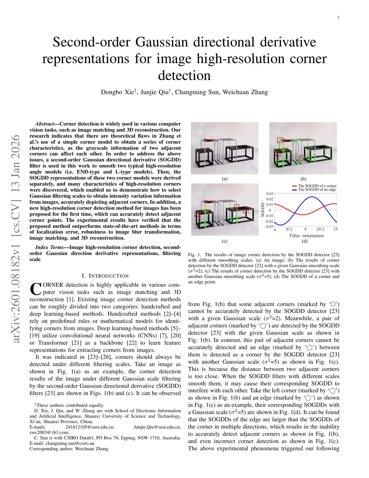 Second-order Gaussian directional derivative representations for image ...